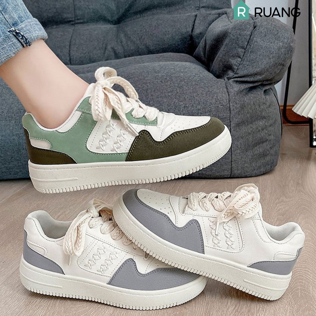 Jual Sepatu Wanita Sneakers Korea Style Fashion Trendy Wheat Deco ...