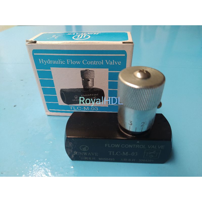 Jual hydraulic flow control valve 3/8" inch in-line throttle valve tlc ...