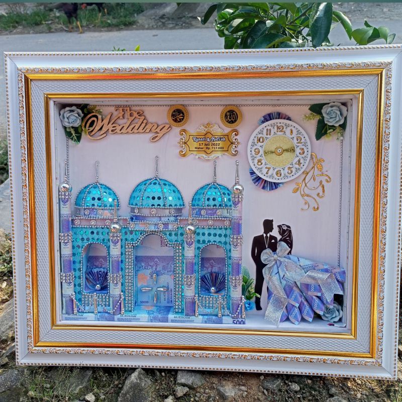 Jual Bingkai Figura Mahar Pernikahan Masjid Hiasan Pajangan Dinding ... Jual Bingkai Figura Mahar Pernikahan Masjid Hiasan Pajangan Dinding ...