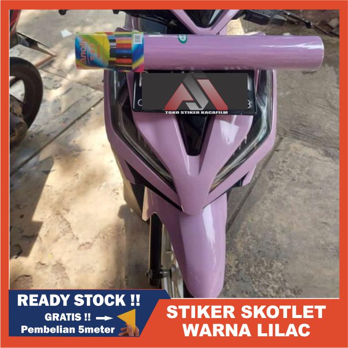 Jual Sticker Scotlet Warna Ungu Lilac Stiker Skotlet Motor Warna Ungu ...