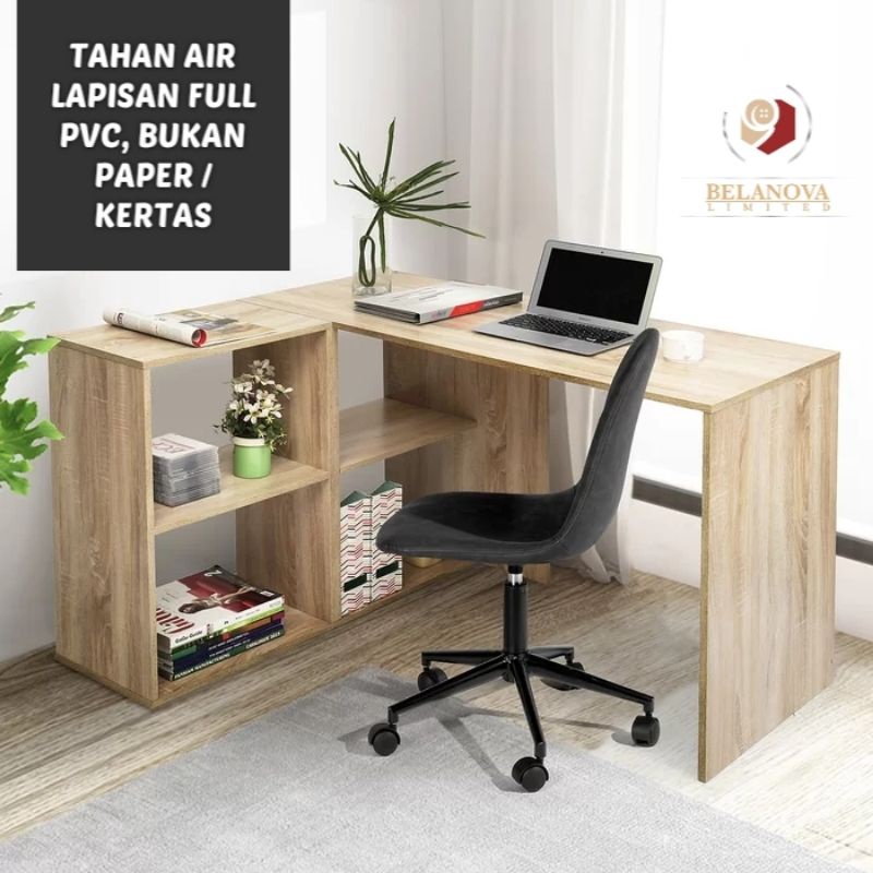 Jual Belanova Interior - Meja Desk Lutton Series | Shopee Indonesia