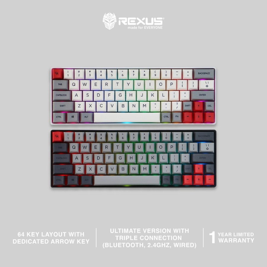 Jual Keyboard Rexus Bluetooth Gaming Mechanical Daxa M64 Ultimate ...