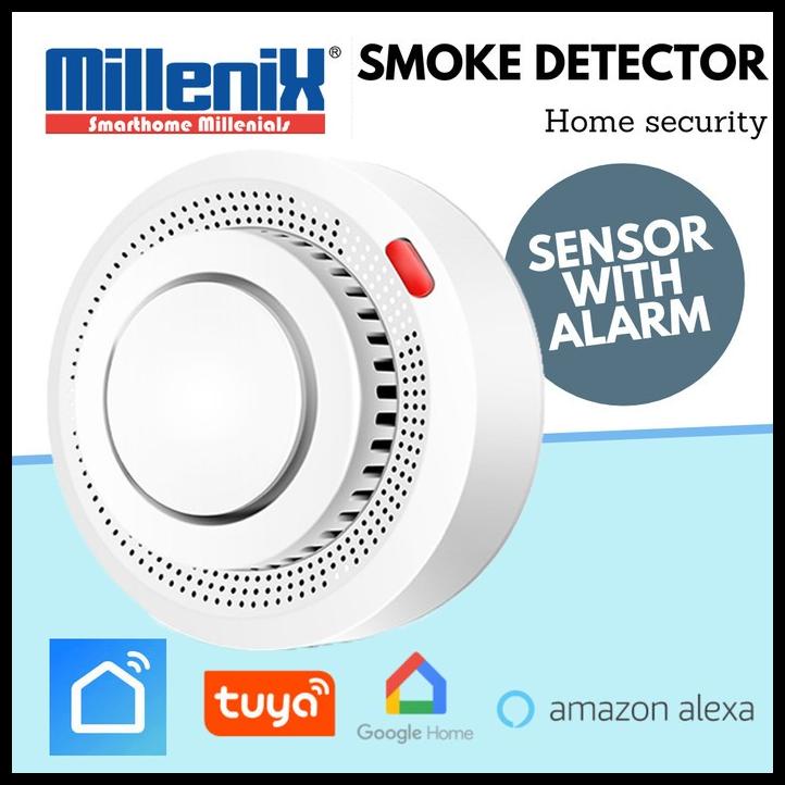 Jual Smart sm0k3 Detector Fire Alarm Sensor Pendeteksi Asap Tuya ...