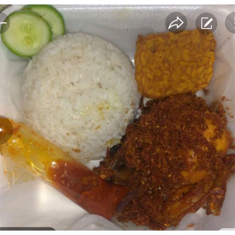 Jual paket murah nasi box ayam goreng serundeng ready setiap hari | Shopee Indonesia