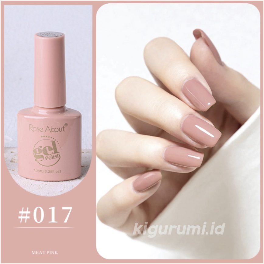 Jual (1-87) ROSE ABOUT Soak Off LED Gel Nail polish / Kutek UV Premium Gel Halal Cat Kuku Polish ...