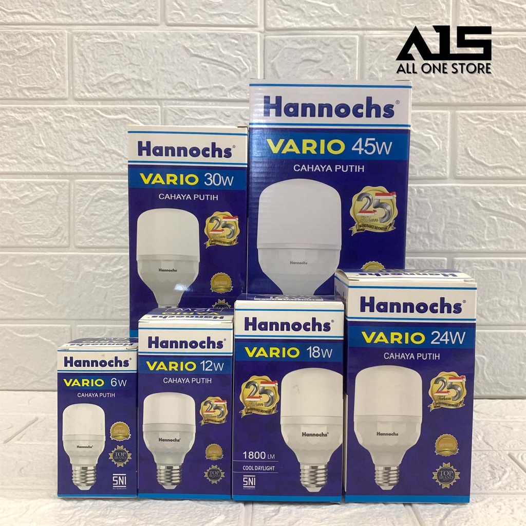 Jual Lampu LED Hannoch Vario 6/12/18/22/30/45 Watt Cahaya Putih | Shopee Indonesia