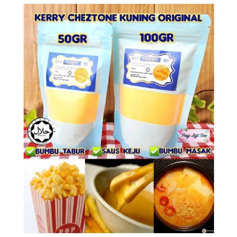 Jual Kerry Cheztone kuning 100gr dan 50gr Halal dan Enak Original Keju ...