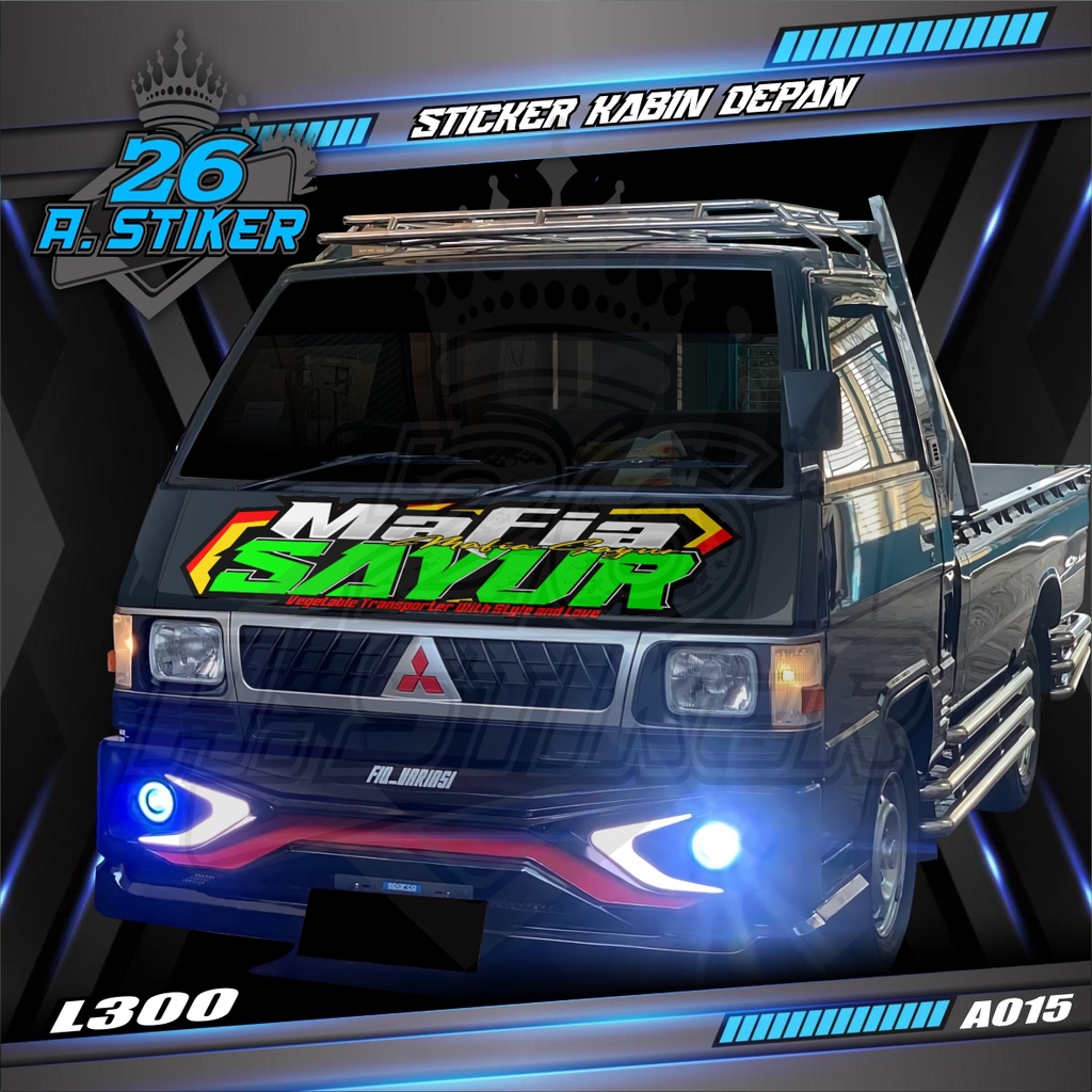 Jual Stiker Decal Kabin Depan MAFIA SAYUR All Pick Up Pick Up L300 ...