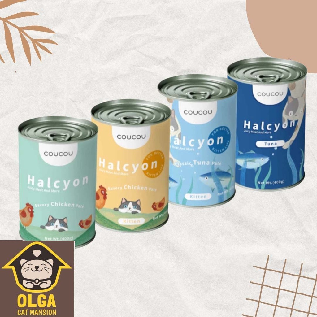 Jual Coucou Halycon Wet Food Kaleng Can For Cat 400gr Makanan Basah ...