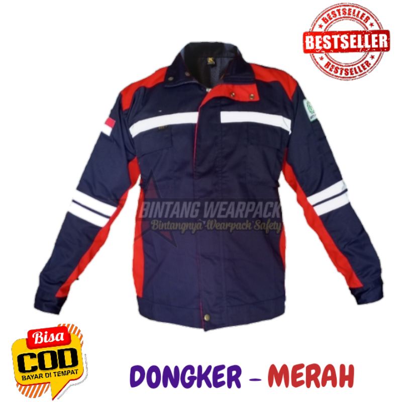 Jual WEARPACK SEMI JAKET/BAJU TAMBANG/SERAGAM TAMBANG/BAJU MEKANIK/BAJU ...