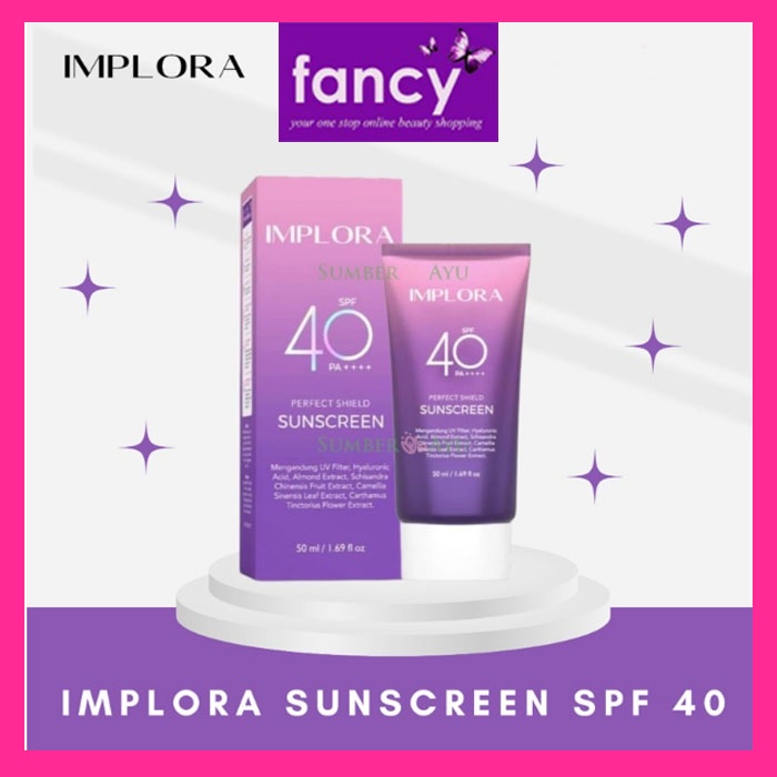 Jual IMPLORA Perfect Shield Sunscreen SPF 40+++ 50ml | Shopee Indonesia