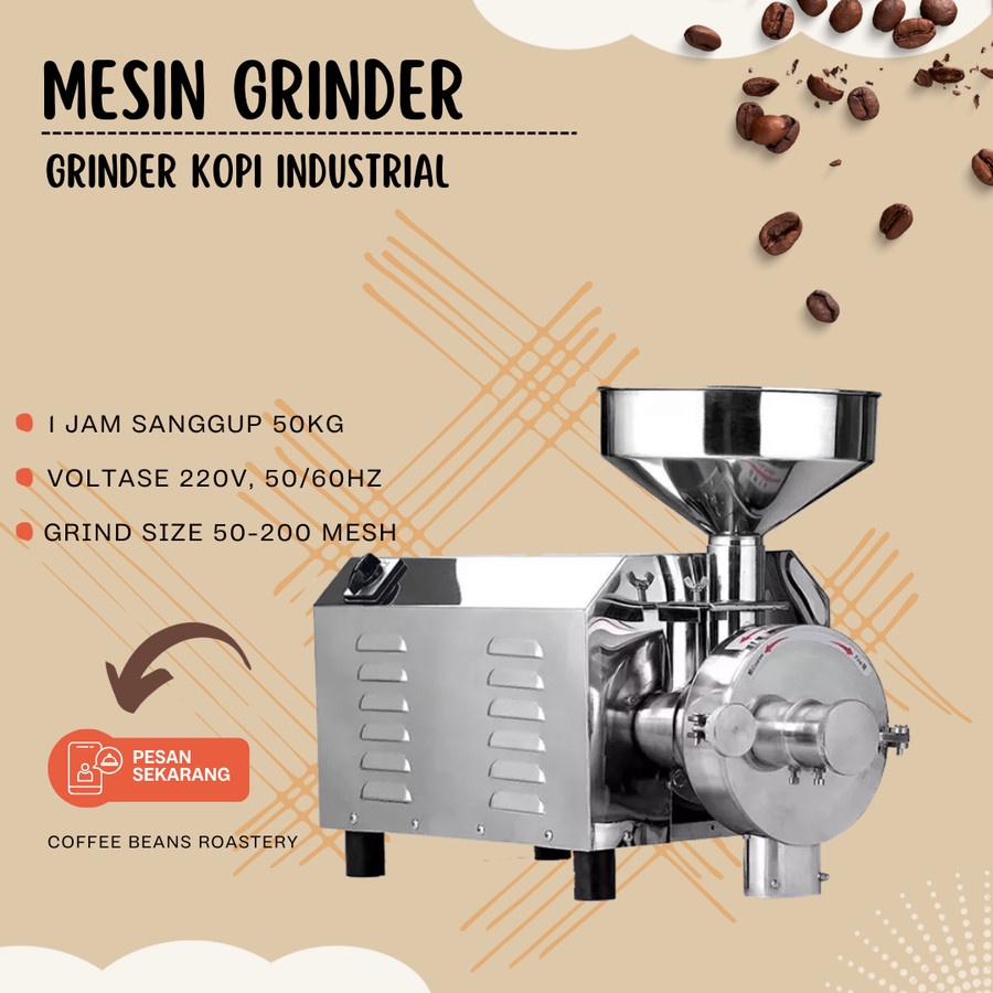 Jual GRINDER COFFEE INDUSTRIAL Mesin Penggilingan Biji Kopi | Shopee ...