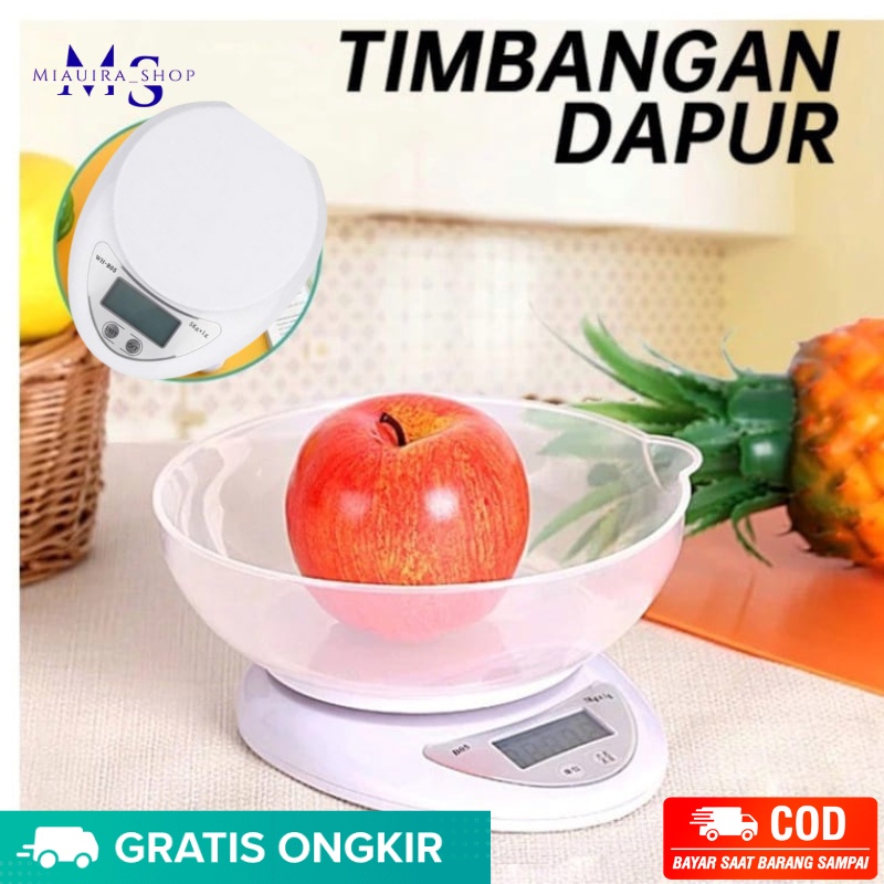 Jual TIMBANGAN DIGITAL MANGKOK / Timbangan Kue Digital Electronic/TIMBANGAN DAPUR 5 kg x 1g ...