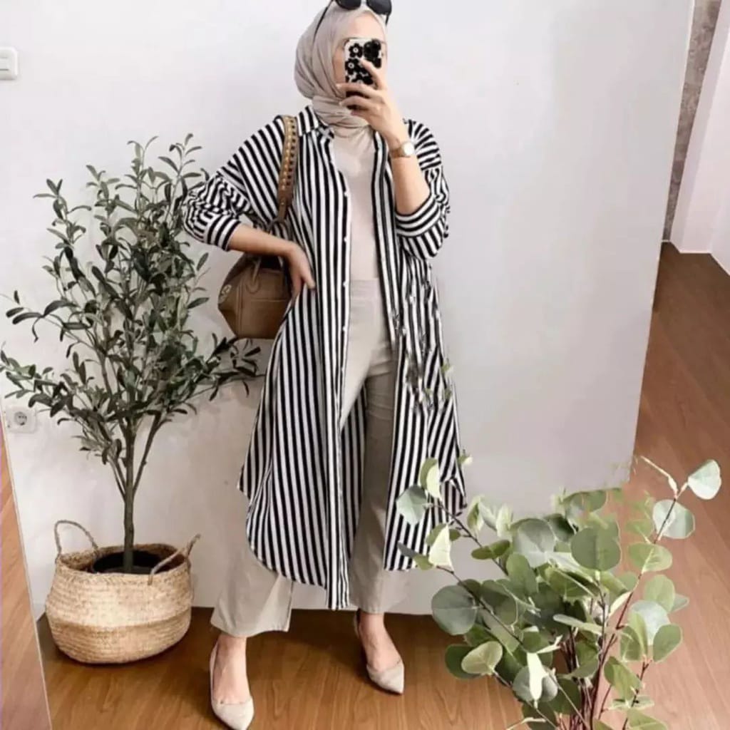 Jual TUNIK KEMEJA SALUR WANITA DAILY DAY JUMBO | Shopee Indonesia