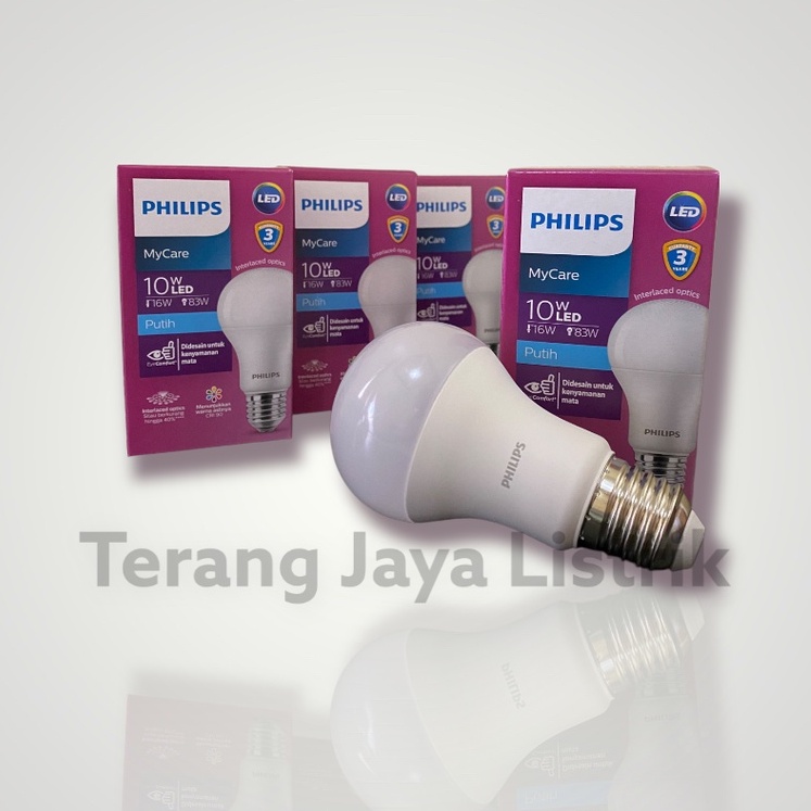 Jual Lampu LED bulb Philips 10 watt My Care putih Cool daylight 10w E27 | Shopee Indonesia