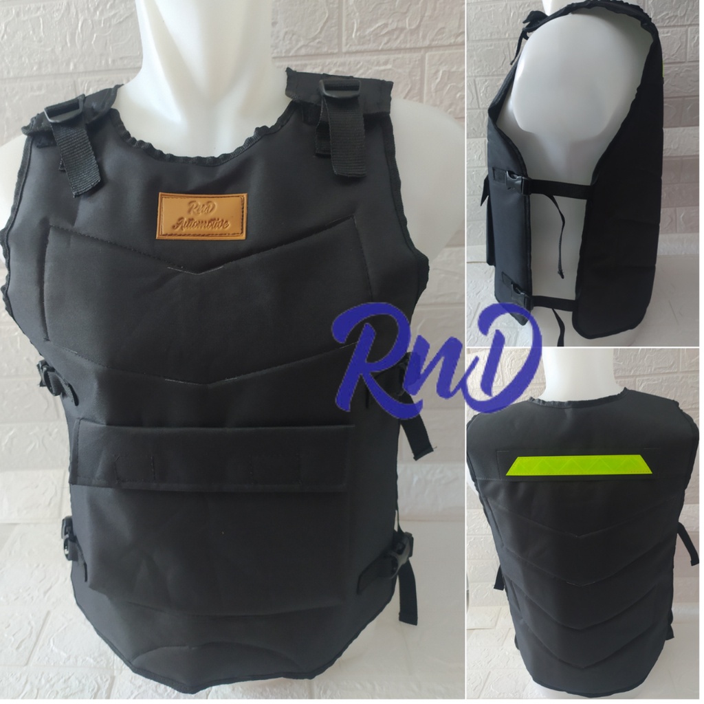 Jual Rompi Motor Pelindung Anti Angin Dua Sisi / Rompi Biker Depan ...