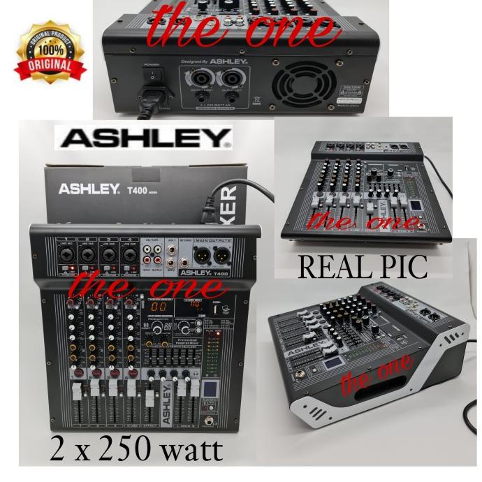 Jual POWER MIXER AUDIO ASHLEY T400 T 400 4 CHANNEL ORIGINAL | Shopee ...