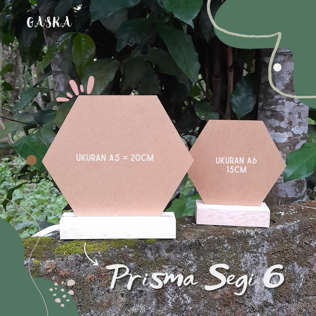 Jual [GASKA] AKRILIK CLEAR POLOS BENTUK PRISMA SEGI 6 TEBAL 2MM ...