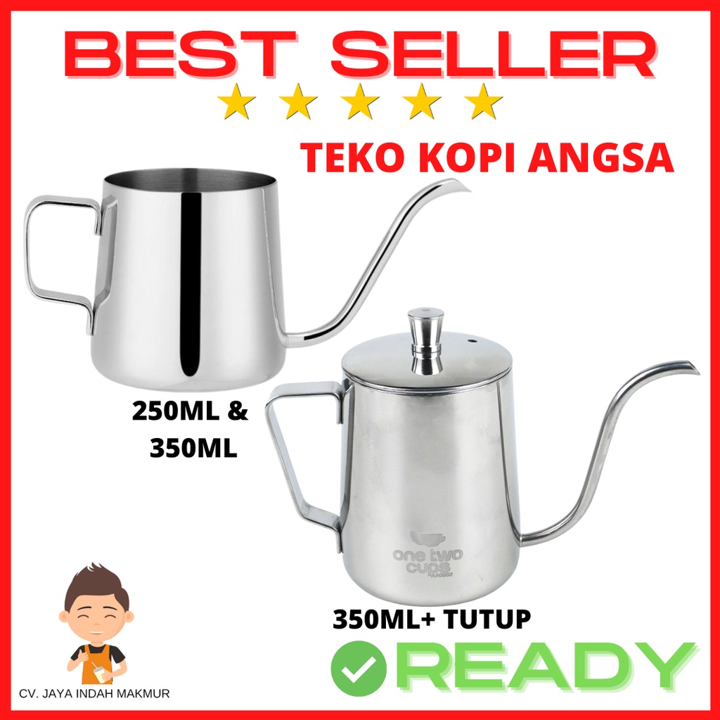 Jual Teko Leher Angsa Gooseneck Pour Over Stainless Tebal 250ml 350ml ...
