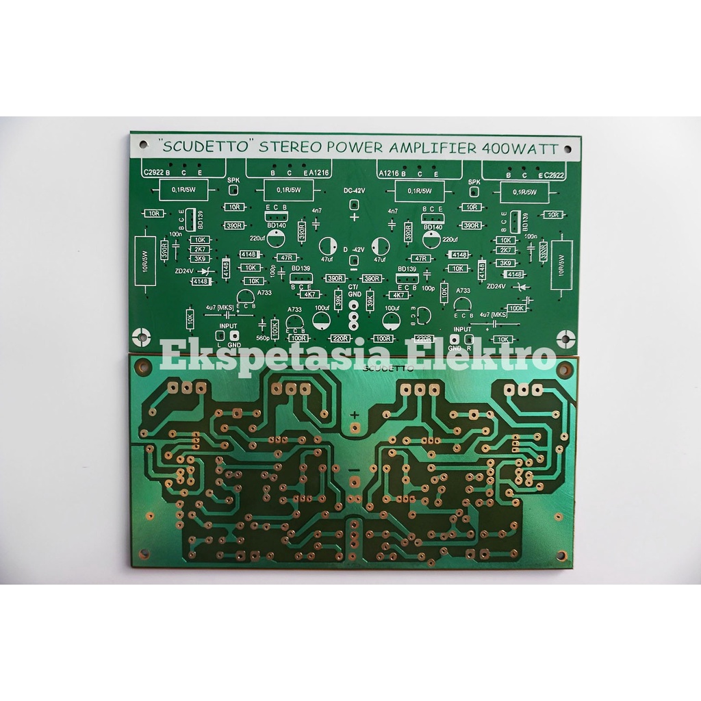 Jual PCB SCUDETTO Stereo Power Amplifier 400 WATT | Shopee Indonesia