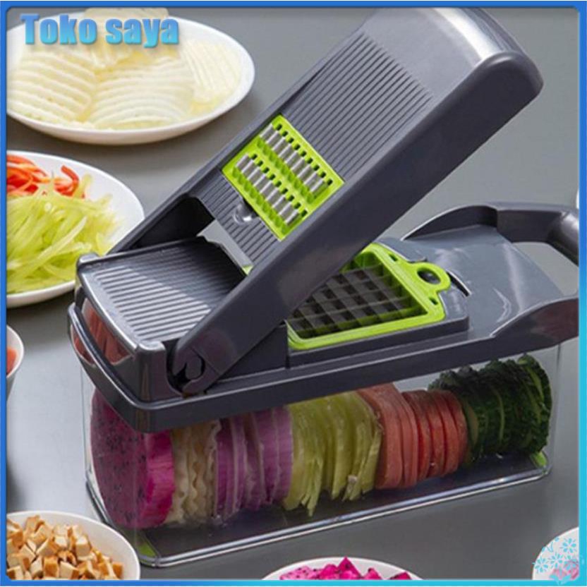 Jual Parutan Serbaguna Penampung Slicer Draining Bracket 12 in 1 ...