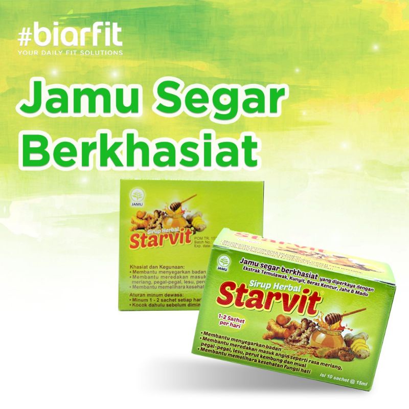 Jual STARVIT Jamu Segar Berkhasiat per PCS | Shopee Indonesia
