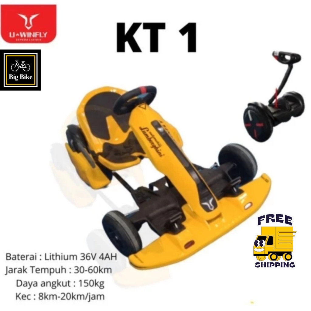 Jual SEPEDA LISTRIK GOKART MOTOR LISTRIK KT1 KT 1 UWINFLY | Shopee Indonesia