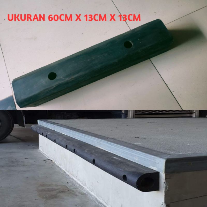 Jual karet loading dock murah , bumper dock ,car stopper penahan ...