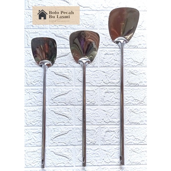 Jual Sotil Stainless Panjang JUMBO Tersedia 3 Ukuran / Sotil Terusan ...