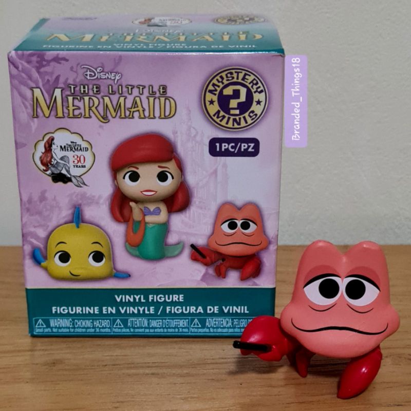 Jual Disney The Little Mermaid Ariel Crab Sebastian Mini Action Figure ...