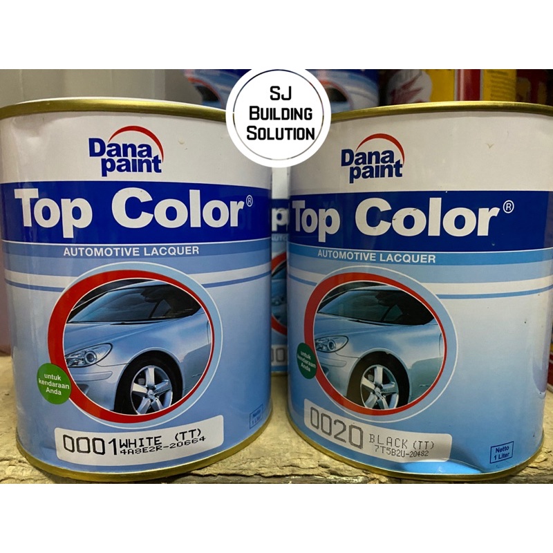 Jual CAT DUCO TOP COLOR WHITE (TT) 0001 BLACK (TT) 0020 1 LTR 1LTR ...