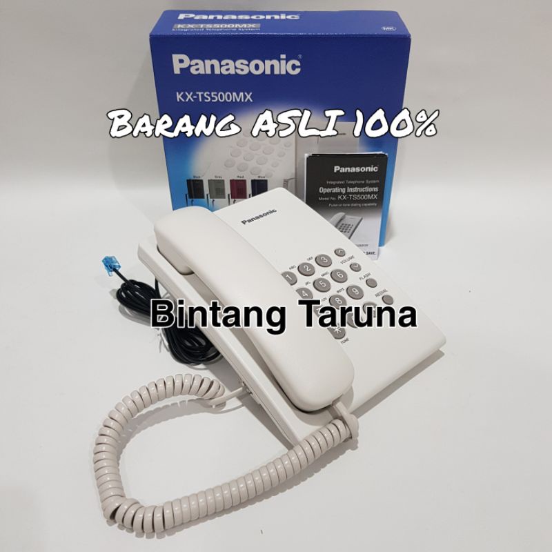 Jual Telepon Kabel Panasonic KX-TS500MX Telepon Panasonic KX-TS500 Pesawat telepon rumah ...