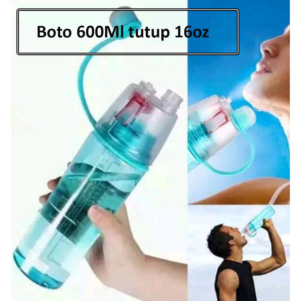 Jual Botol Minum SEMPROT New B - Sport Spray Water Bottle 600ml (1Liter ...