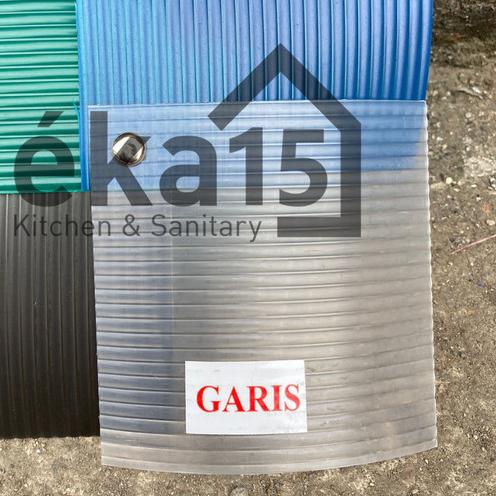 Jual FIBER PENUTUP PAGAR TEBAL MOTIF GARIS / FIBER PAGAR PLASTIK ...