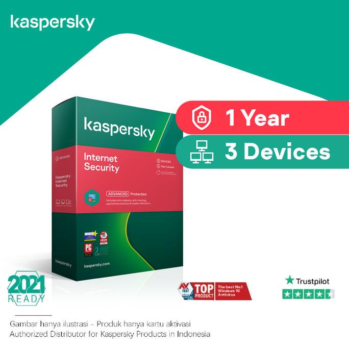 Jual Kaspersky Internet Security 3 Pc 1 Tahun (Original 365Hari) | Shopee Indonesia
