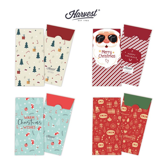 Jual Amplop / Angpao Natal Harvest isi 6 - Splendid Xmas | Shopee Indonesia