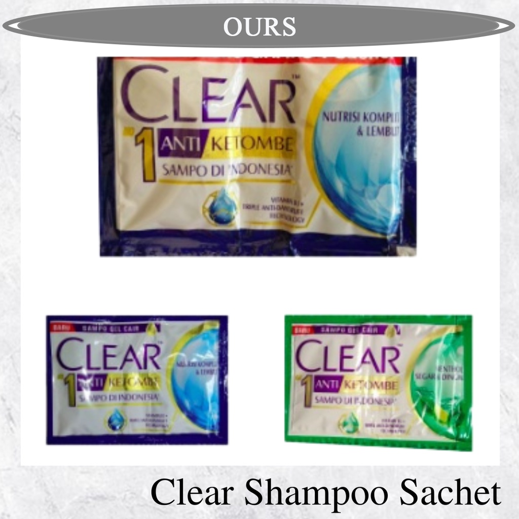 Jual Clear Shampoo Sachet 9ml Ice Cool Menthol Complete Soft Care ...