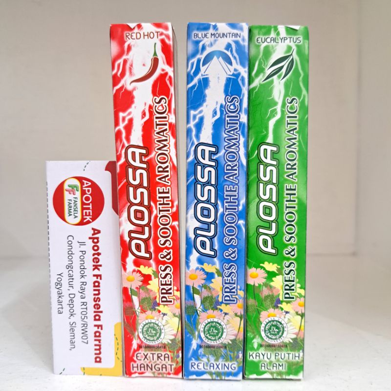 Jual Plossa Roll On Kerok minyak angin Blue Mountain eucalyptus Red Hot ...