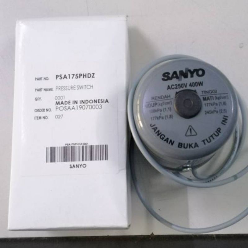 Jual Sparepart Otomatis / Pressure Switch Pompa Air Sanyo Tipe PH-236 ...