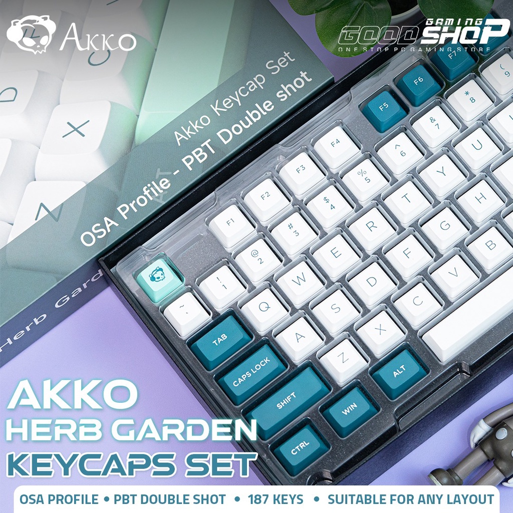 Jual Akko OSA Keycap Set Herb Garden - Keycaps | Shopee Indonesia