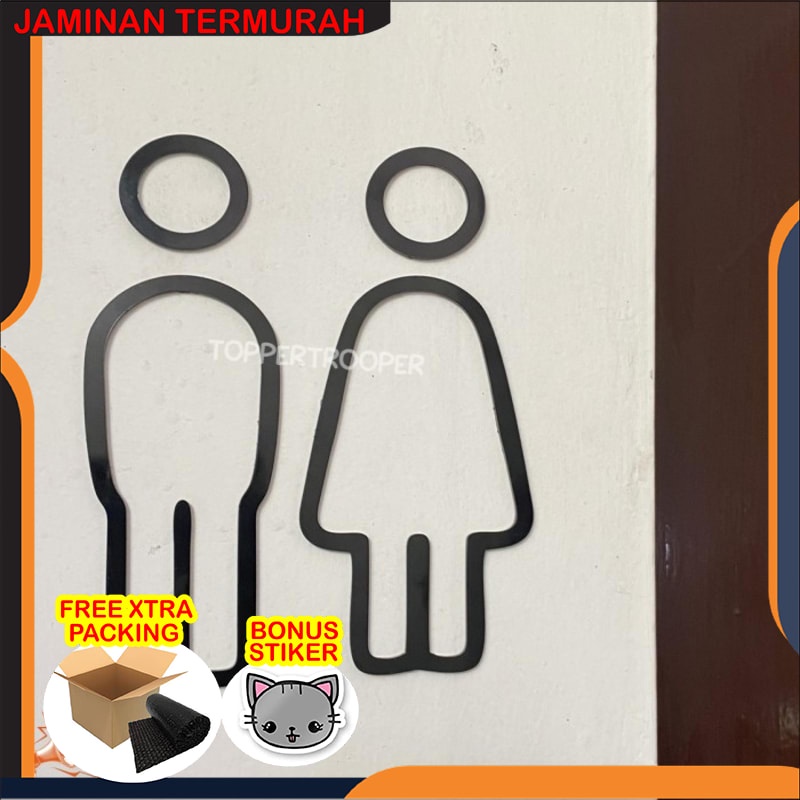 Jual Grosir Sign Toilet | Tanda Toilet Akrilik| Sign Toilet Minimalist ...