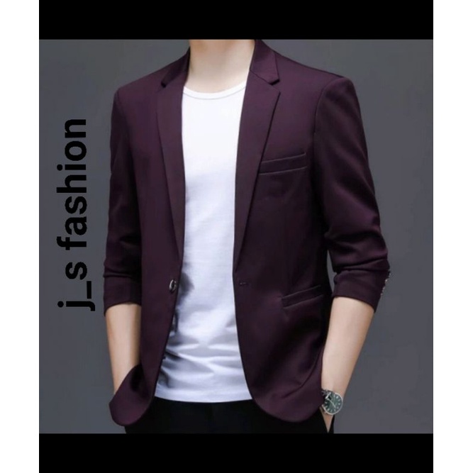 Jual jas blazer pria/blazer pria manggis semi formal/blazer pria keren ...