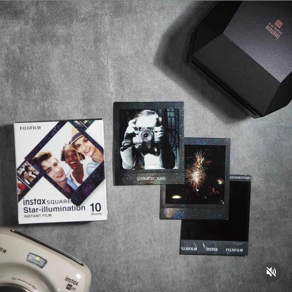 Jual Jasa cetak Instax/ Polaroid Asli kertas Motif Orginal Fujifilm Square SQ 20 - SP 3 - SQ 10 ...