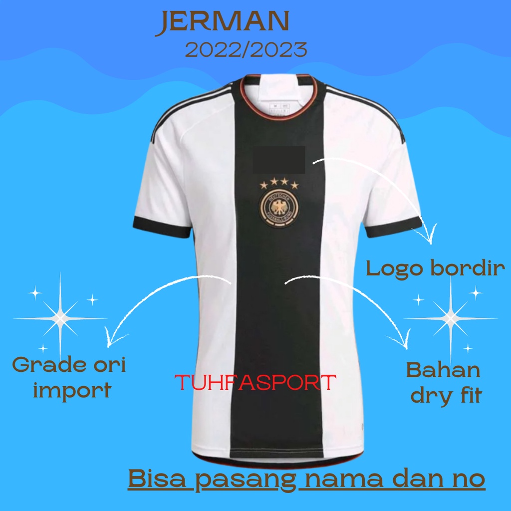 Jual jersey jerman_home away baju bola timnas germany kaos piala dunia 2022 sepakbola dewasa ...