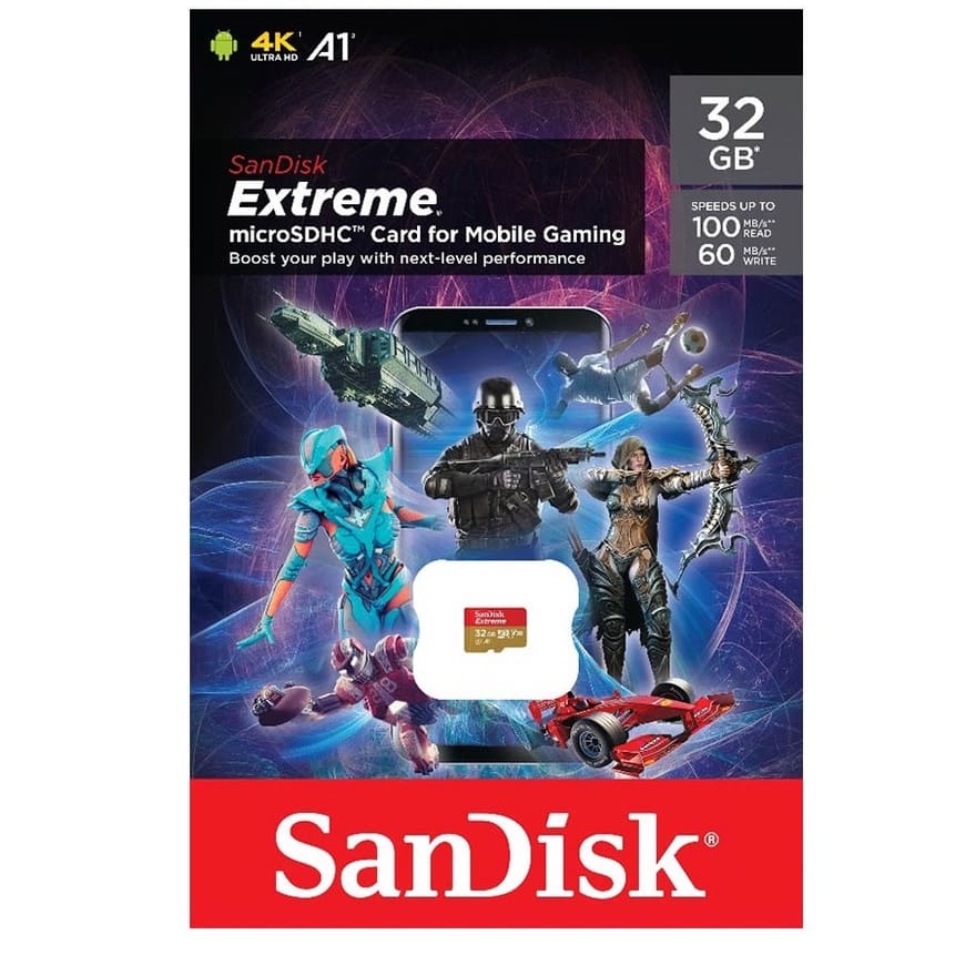 Jual Micro Sd Memory Card Sandisk 32GB 64Gb 128GB 256GB Extreme Gaming Game A2 100Mbps 170Mbps ...