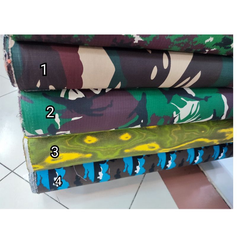 Jual Kain Bahan loreng drill /Bahan loreng TNI (hrg per 0.5m) | Shopee ...