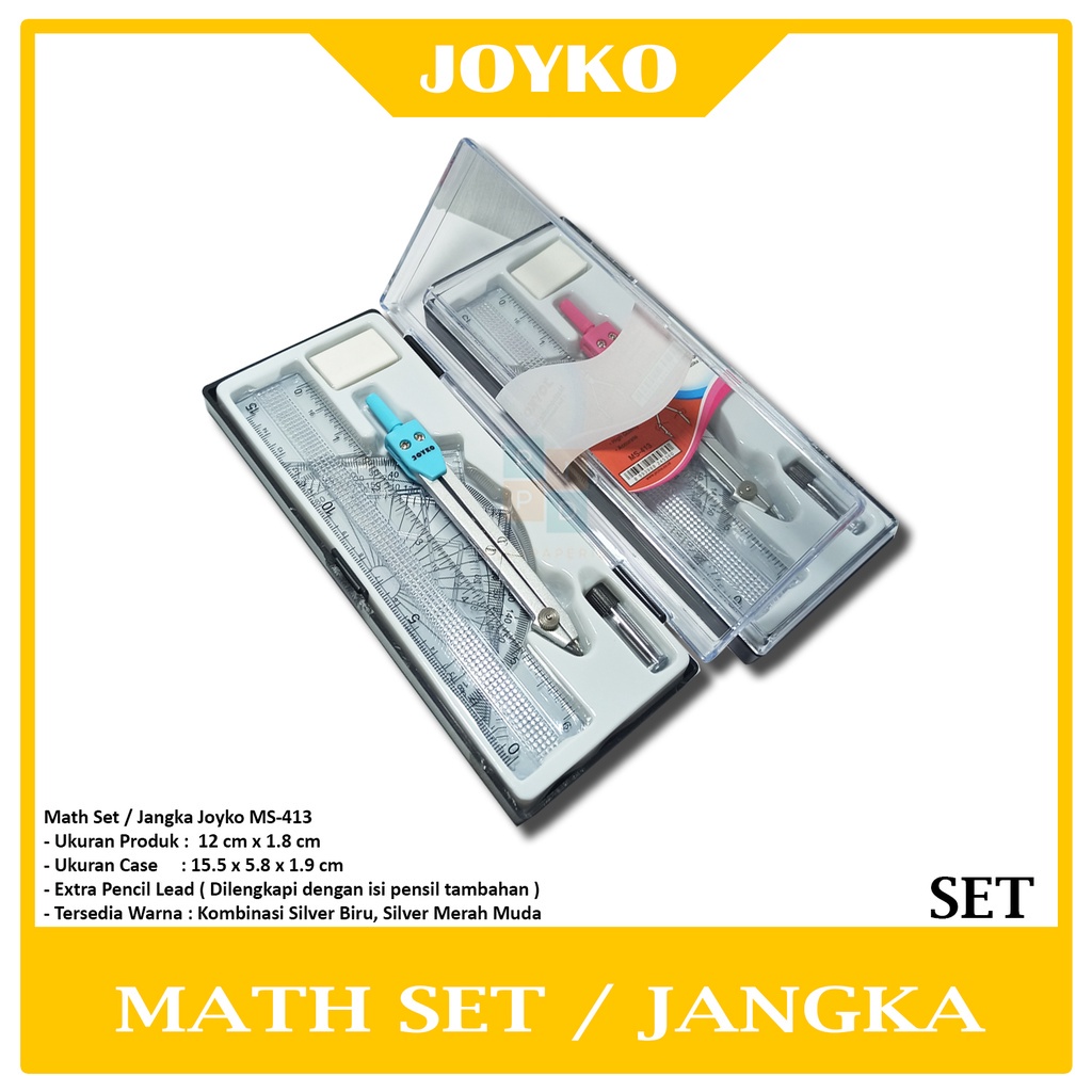Jual JOYKO Mathematic Set Jangka Math Set MS-413 Set | Shopee Indonesia