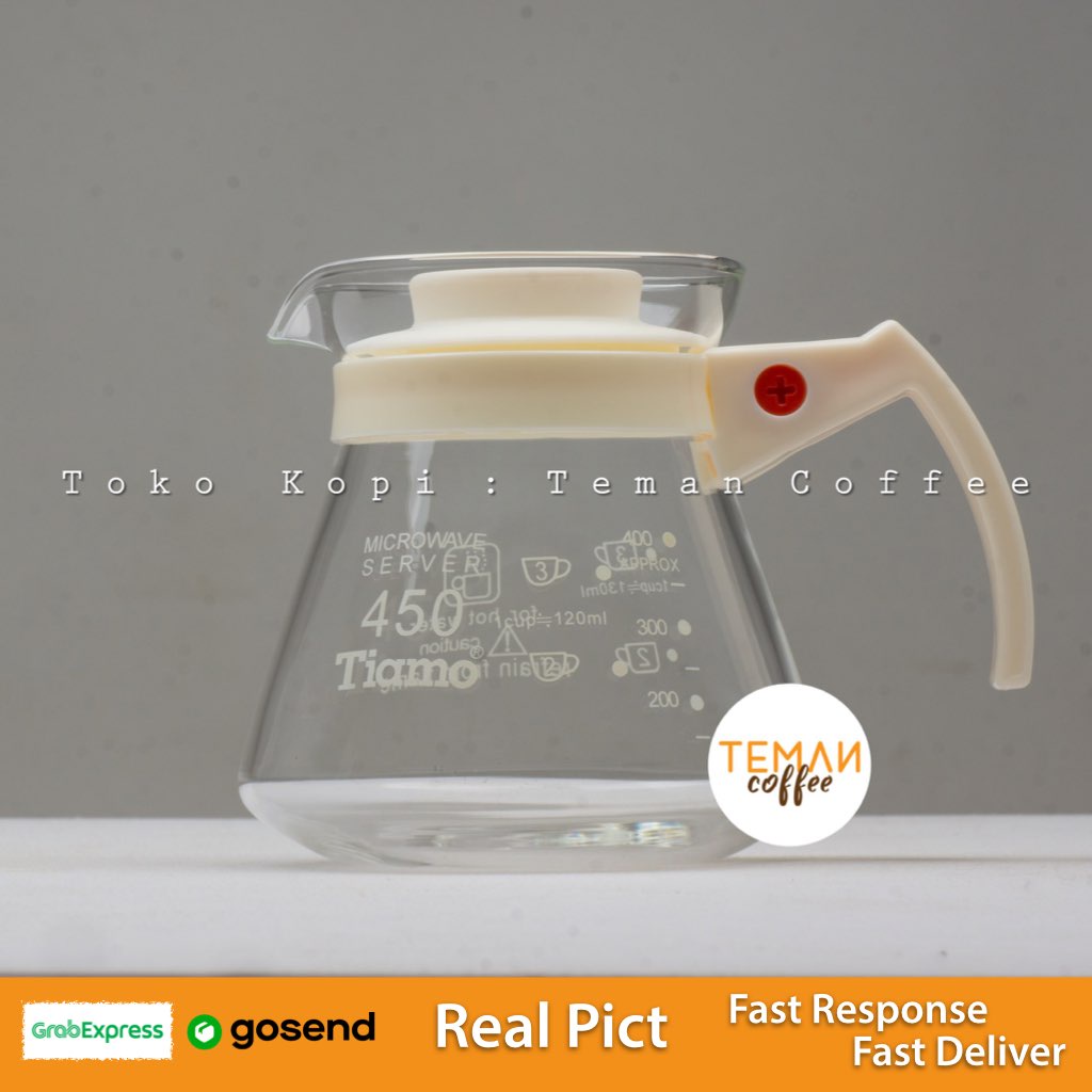 Jual Tiamo Coffee Server 450ml White | Shopee Indonesia