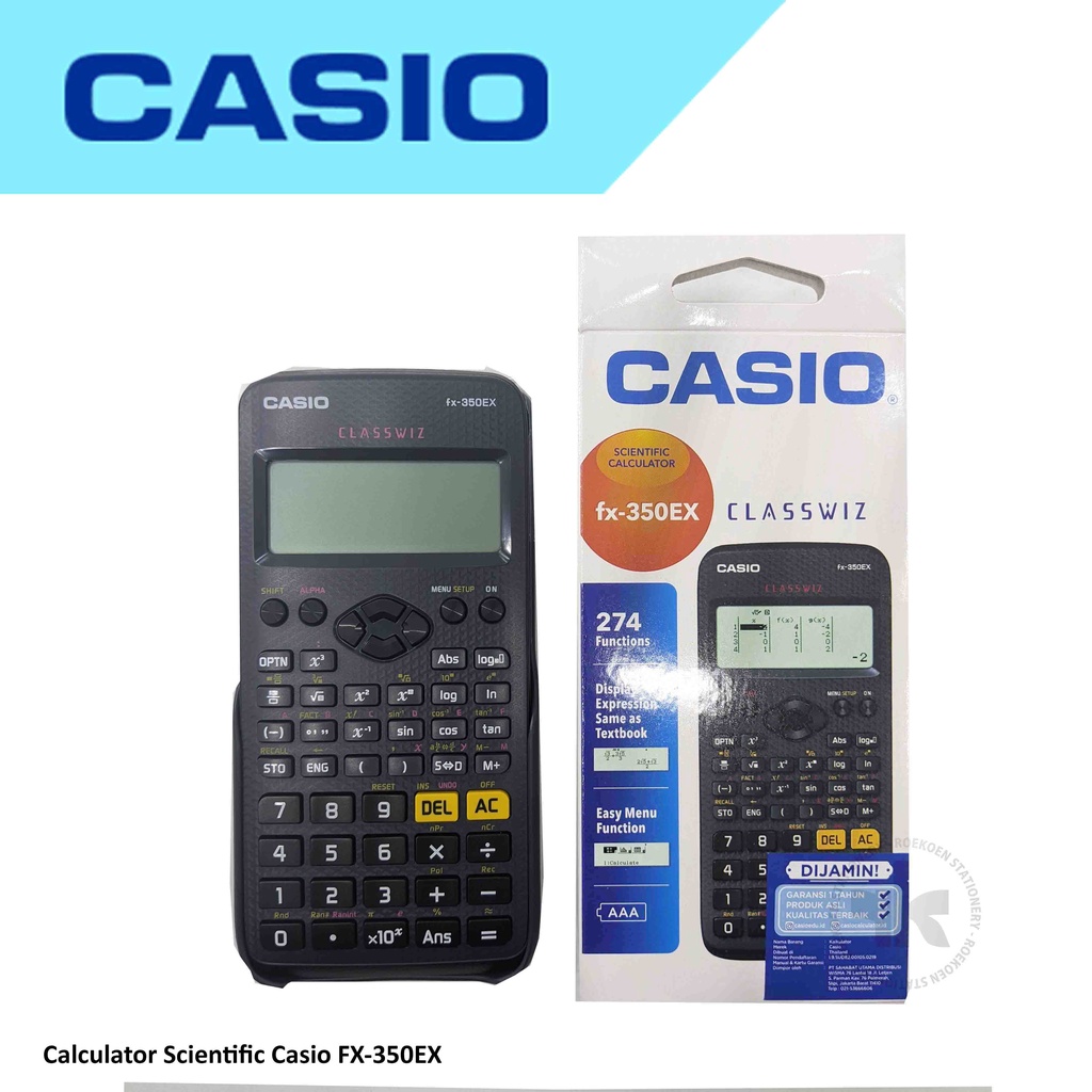 Jual Casio Calculator Scientific FX-350EX | Shopee Indonesia