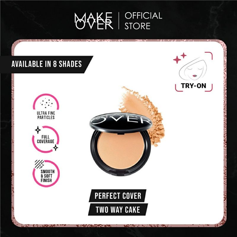 Jual MAKE OVER Perfect Cover Two Way Cake | Shopee Indonesia